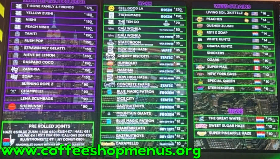 New York Latest Menu - coffeeshopmenus.org